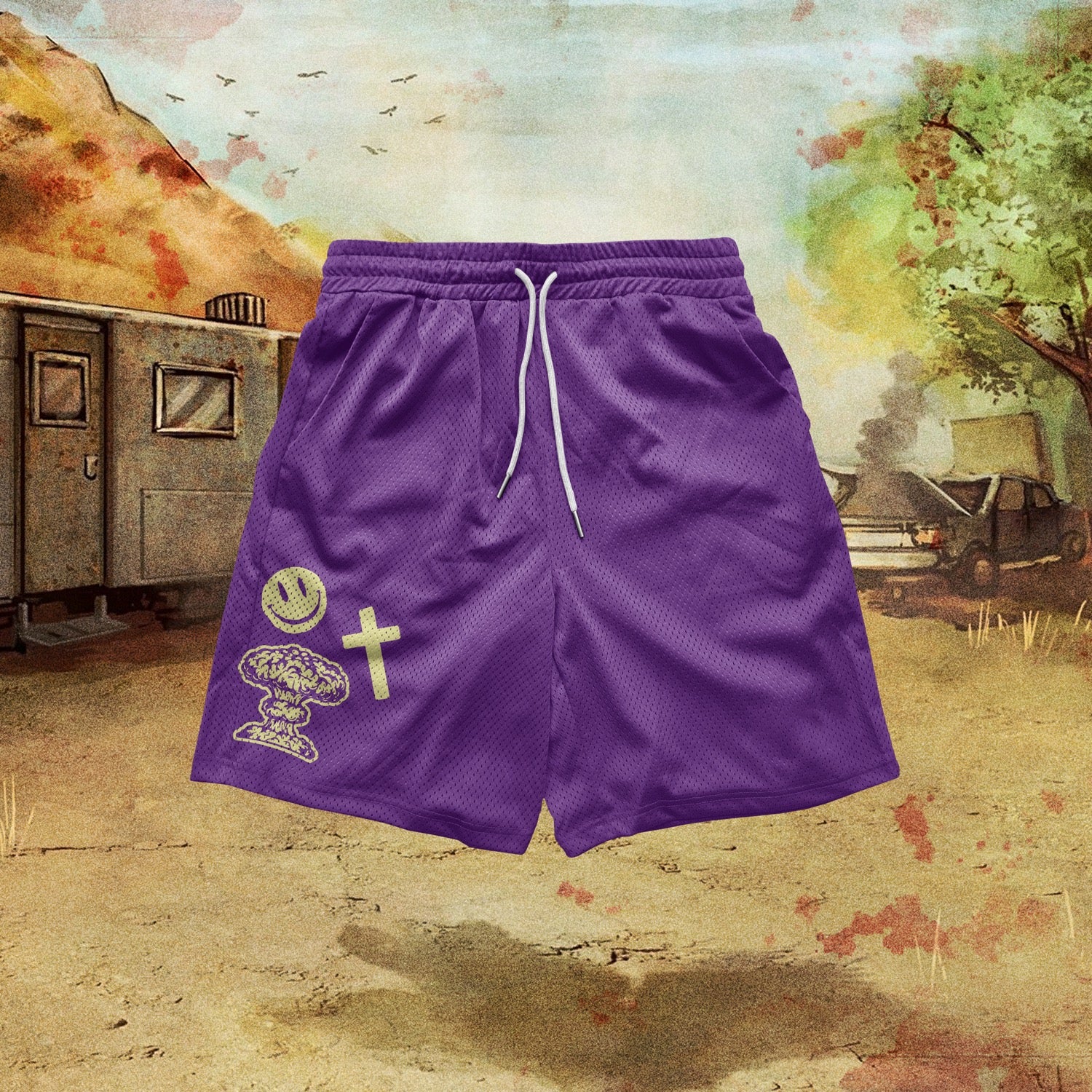 POSTAL 4 - MESH SHORTS – Valiant Merchant